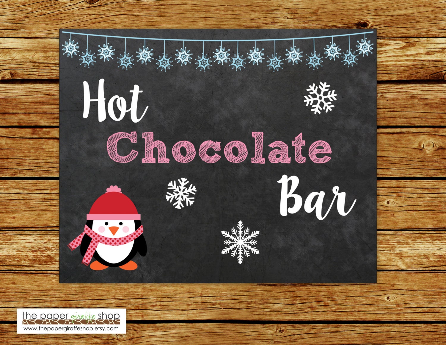 Hot Chocolate Bar Sign Chalkboard Sign Hot Chocolate Bar