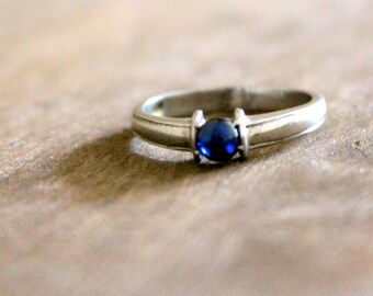 Blue stone ring | Etsy