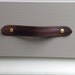 Leather drawer pull for furniture cabinets cases boxes