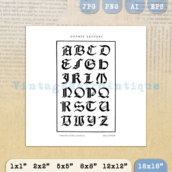 Printable Graphic 16th Century Medieval by VintageRetroAntique