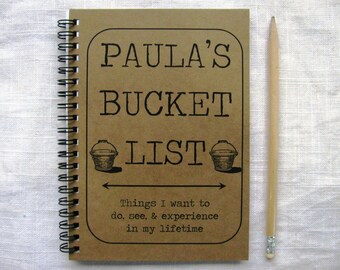 Items similar to Bucket List Journal. Jotter Notebook. Mini Journal ...
