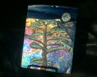 Fused glass tree | Etsy