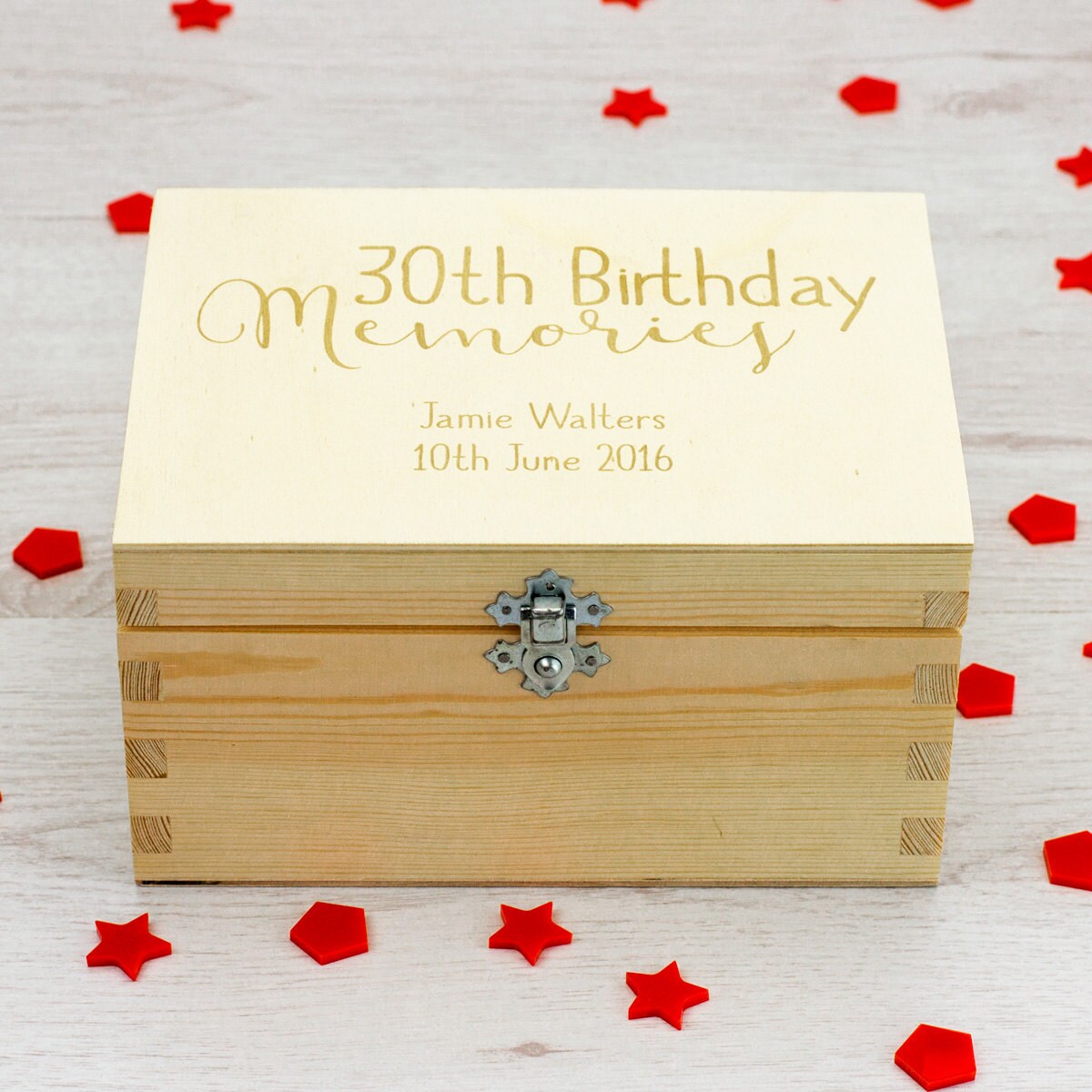 Birthday Keepsake Box 30th Birthday Memories by Mirrorin on Etsy