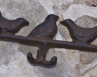 Items similar to A Little Bird Coat Hook Rack on Etsy
