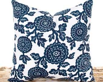 Navy blue cushion | Etsy