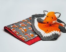 Unique fox baby blanket related items | Etsy