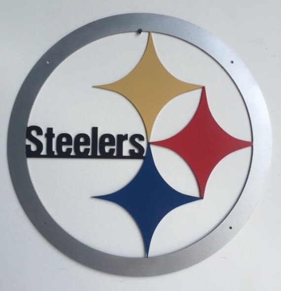 18 inch Pittsburgh Steelers Metal Wall Sign