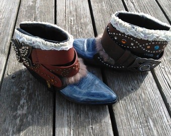 Unique gypsy boots related items | Etsy