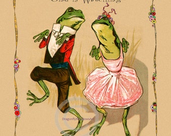 Whimsical frog | Etsy