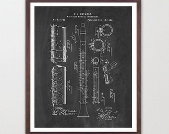 Clarinet art | Etsy