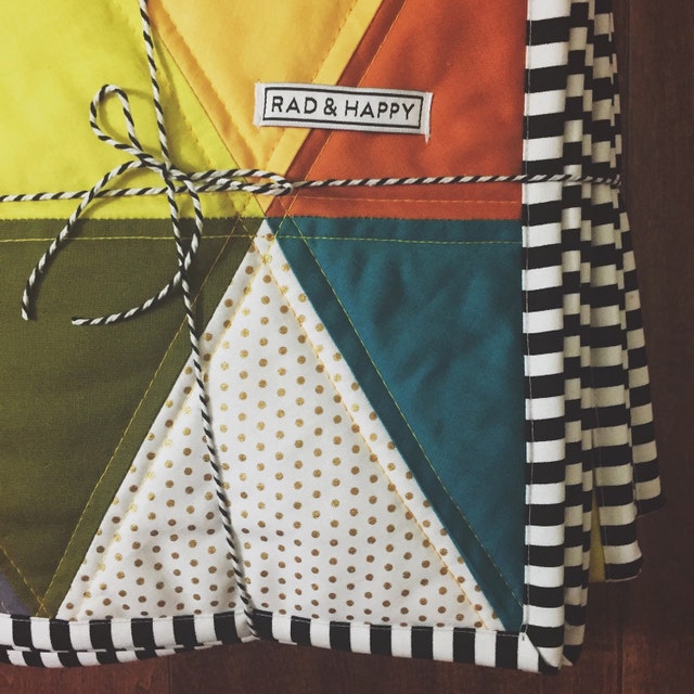 Rad quilts. Happy lettering. by radandhappy on Etsy
