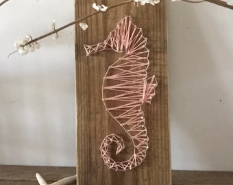 Seahorse string art | Etsy