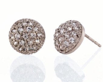 Fake diamond studs | Etsy
