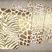 White and Gold Animal Skins digital paper African animal