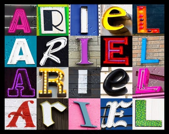 Ariel letters | Etsy