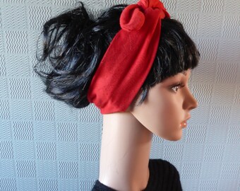 Red hair band | Etsy