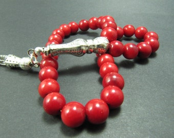Turkish Islamic 33 Prayer Beads Tesbih Genuine by GreenPalace