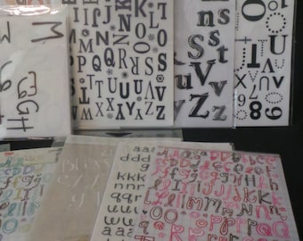 Rub on letters | Etsy