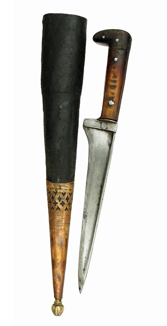 Afghan Khyber Knife Straigh Blade Islamic Short sword Dagger