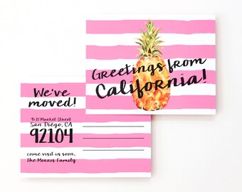 Moving Announcement Postcards Change of Address Cards Hey Yall