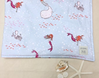 Items similar to Tangled - a mermaid and octopus / cecaelia // romantic ...