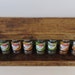 Rustic reclaimed plank wood spice rack in antique by TimberWizards