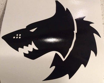 Wolf wall decal | Etsy