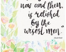 Unique roald dahl quote related items | Etsy