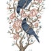 Crows in the Roses Print