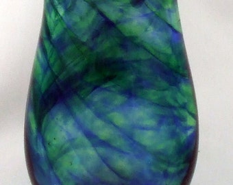 Swirl glass vase | Etsy