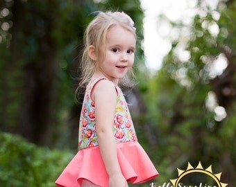 Rebel Girl Party Dress PDF Sewing Pattern by BellaSunshineDesigns