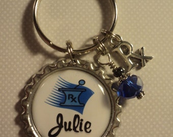 You are my sunshine double key chain with charms by chaleybrooke