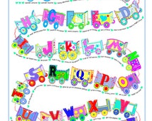 Unique alphabet train related items | Etsy