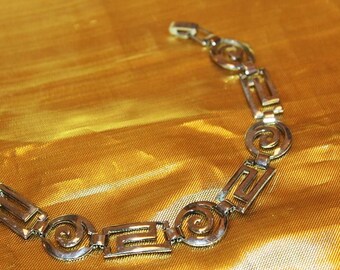 Greek key bracelet | Etsy