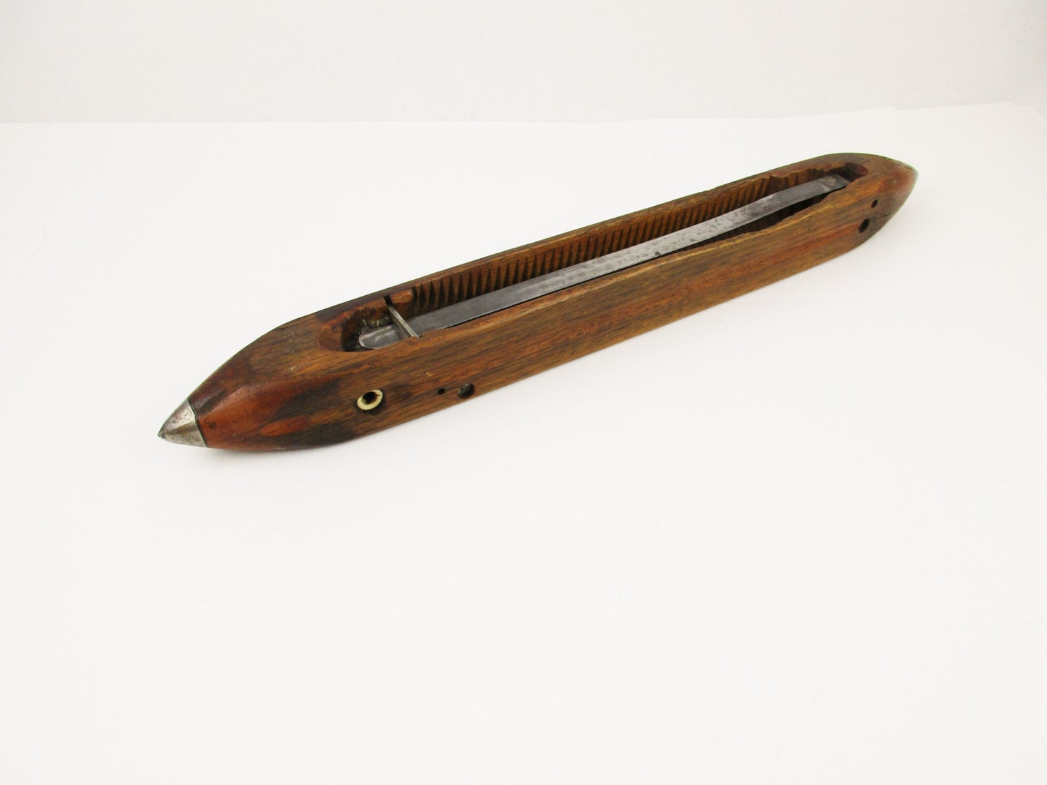 A Weaving Shuttle 'Boat' Shuttle Vintage Wood and