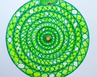 Snake mandala | Etsy