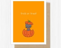 Unique funny halloween card related items | Etsy