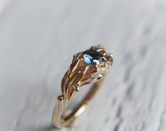 Gold branch ring | Etsy