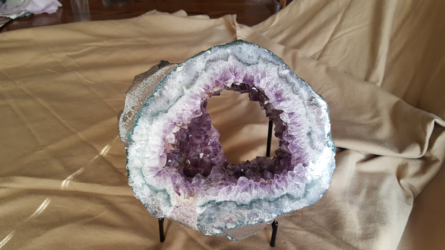 Amethyst Geode Slice Super Quality 8 lbs From Brazil