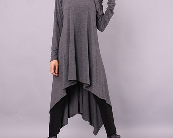 Grey tunic dress | Etsy