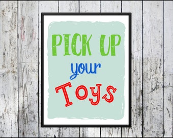 Pick up your toys | Etsy