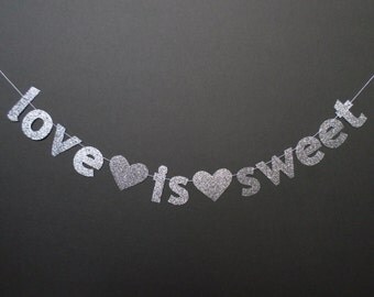 Love is sweet banner | Etsy