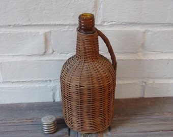 Wicker demijohn | Etsy