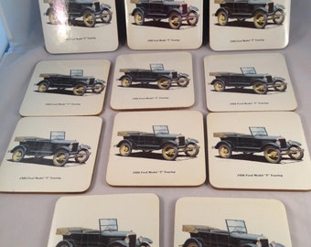 Vintage car coasters | Etsy