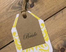 Popular items for burlap name tags on Etsy