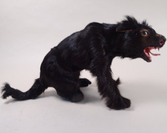 Items similar to Cute Red Furry Wolf Fox Dog Neko Cat Black Paw Print ...