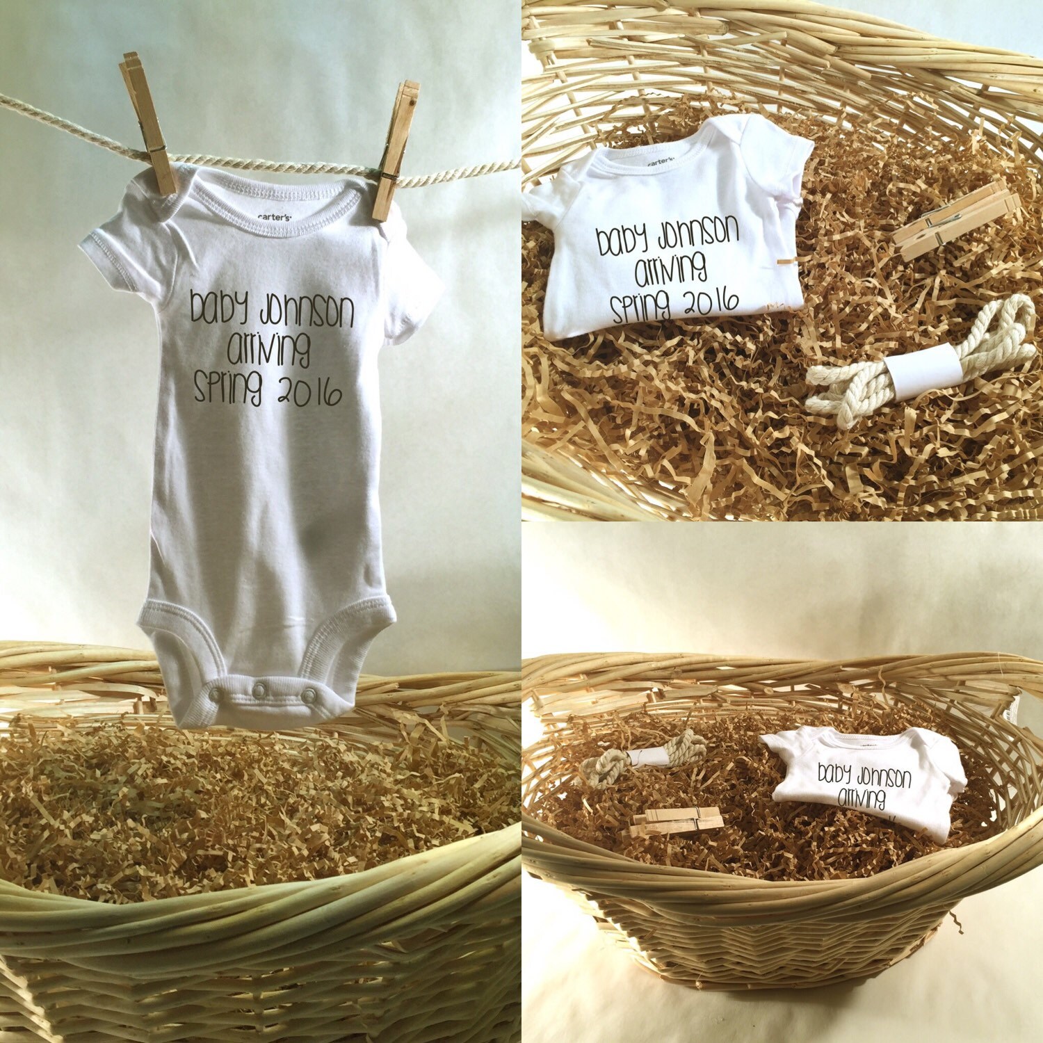DIY Pregnancy Announcement Photo Kit Custom Photography Prop