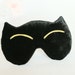 Black cat sleep mask Cute kitty eye mask Pj party favor