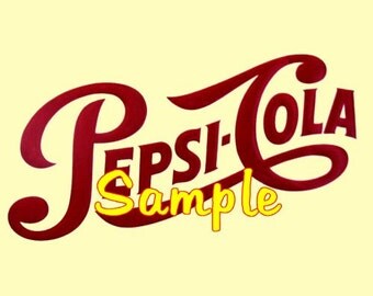 Pepsi decal | Etsy