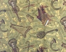 Unique music fabric related items | Etsy